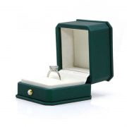 Best Style Dark Green Faux Leather Jewelry Boxes - Custom Packaging ...