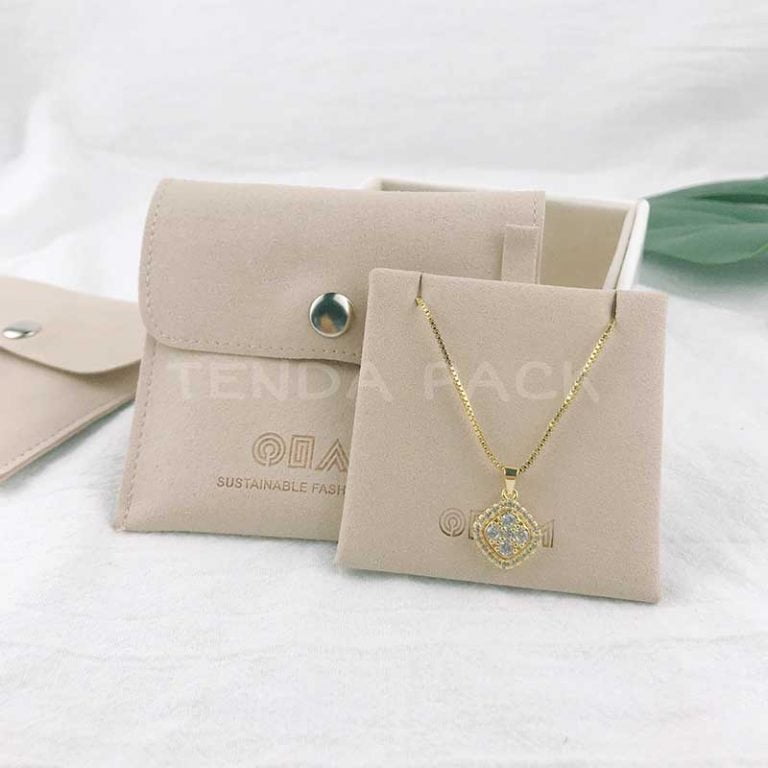 Microfiber Jewelry Pouches With Insert Pad - Custom Packaging | Boxes ...