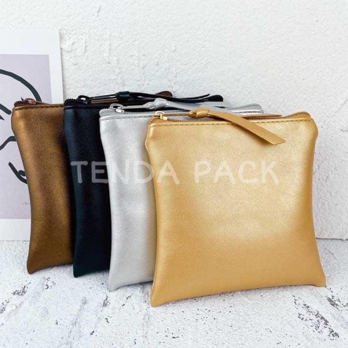 Soft Pu Leather Jewelry Zipper Pouch Bag - Custom Packaging | Boxes ...